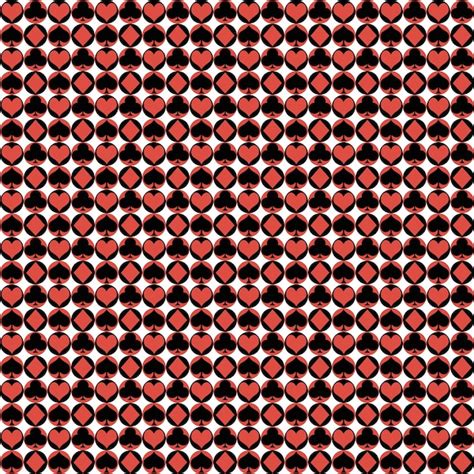 Premium Vector Pattern Of Suits Of Playing Cards