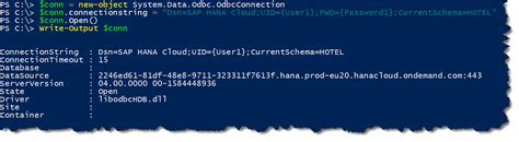 Connect To Sap Hana From Windows Powershell Using Sap Community