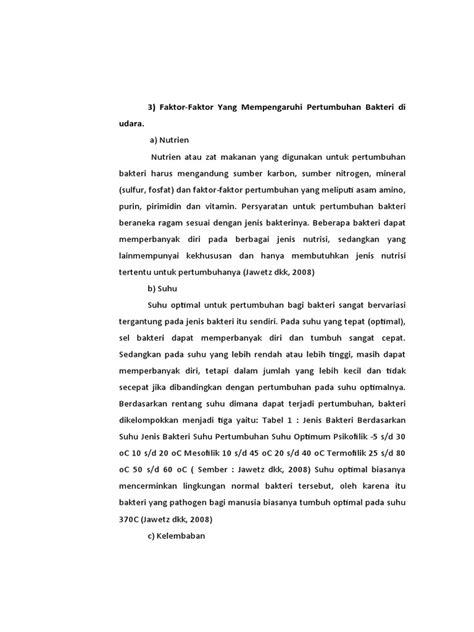 Mikroba Di Udara Bersifat Sementara Dan Beragam Pdf