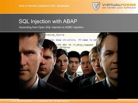 Sql Injection With Abap Virtual Forge