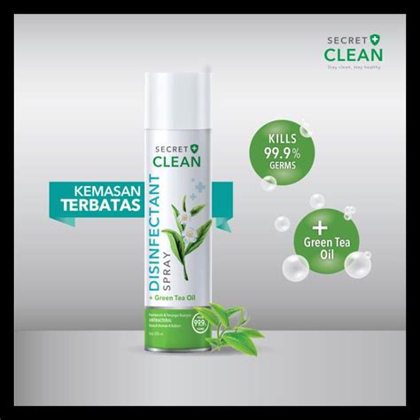 Jual Secret Clean Paket Lengkap Disinfectant Spray Aerosol 200ml
