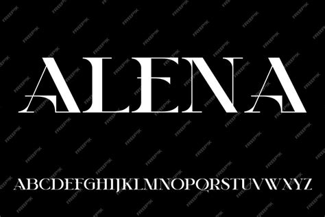 Premium Vector Unique Luxury Display Font Vector