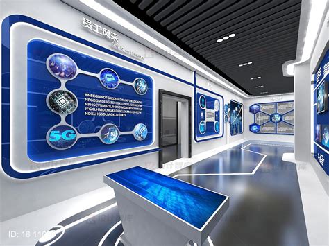 5g智能科技展厅3d设计效果图一术设计 站酷zcool