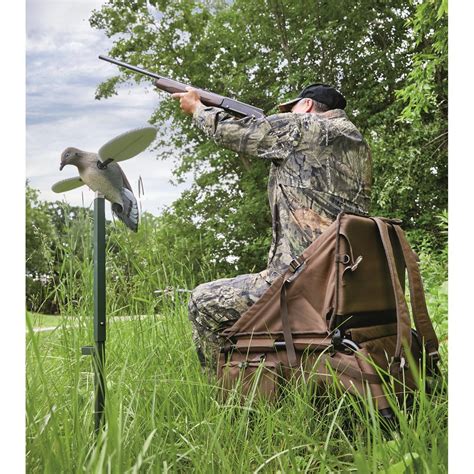 Guide Gear Swivel Hunting Chair Black Stools Chairs Seat Cushions At Sportsman S Guide