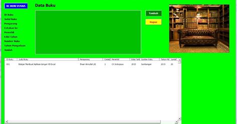 Aplikasi Perpustakaan Versi Excel Terbaru 4 Foldersoal