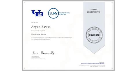 Aryan Rawat On Linkedin Completion Certificate For Blockchain Basics