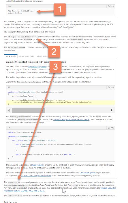 Ef Commands Mentioned But Not Used · Issue 14638 · Dotnetaspnetcoredocs · Github