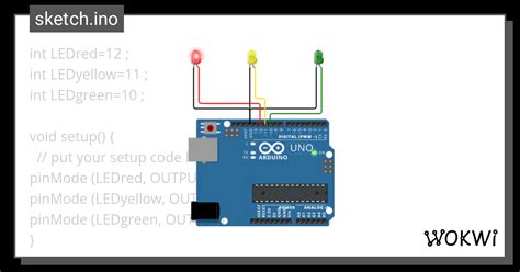 Traffic Lights 2 Wokwi ESP32 STM32 Arduino Simulator