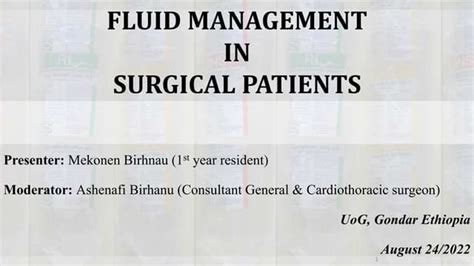 Fluid Management In Surgical Patients 1pptx