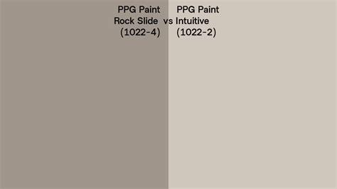 Ppg Paint Rock Slide Vs Intuitive Side By Side Comparison