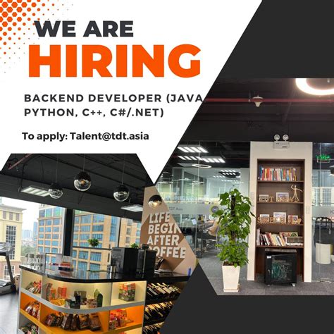 tdt asia on linkedin 💧[hot job] backend developer java python c