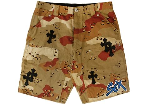 Chrome Hearts Matty Boy Sex Records Carpenter Shorts Desert Camo Side