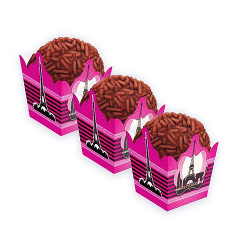 Kit Forma Forminha Brigadeiro Decoração Enfeite Mesa Doce Festa Paris DHS SHOP Site Oficial