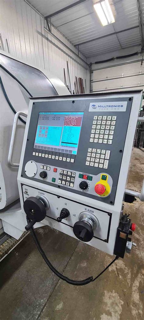 Milltronics Ml 26 120 Cnc Lathe 2011 Tailstock Chip Conveyor 6 Spindle Bore 7200 Cnc