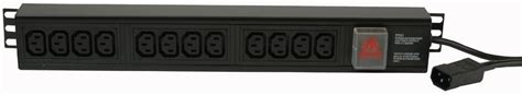 12 Way IEC C13 PDU With C14 Plug Vertical Rack Mount Powerdata Technologies CPC