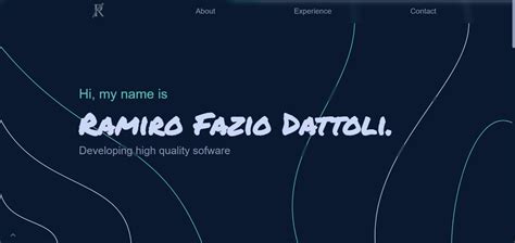 Github Ramirofazio Rfd Development V My Portafolio To Train My Habilities And Learn New