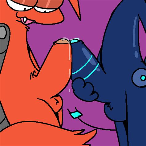 Rule Anthro Biped Blue Body Blue Fur Bodily Fluids Canid Canine Domestic Cat Duo