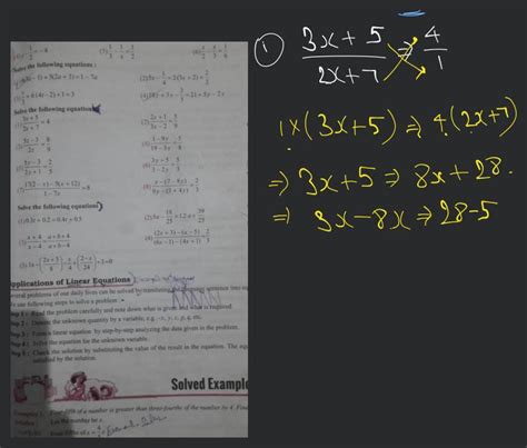 4−21 −4 5 31 −x1 21 6 2x −3x 61 Solve The Following Equations