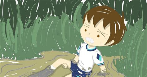 底なし沼 底なし沼にハマった男子小学生 涼風と早苗月のイラスト Pixiv