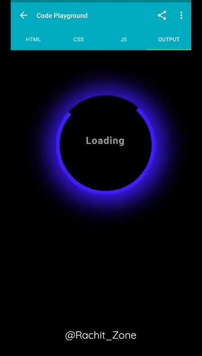 Loading Animation Using Html And Css Youtubeshorts Shorts Programming