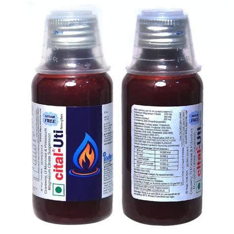 Cital Uti Syr 100ml Disodium Hydrogen Citrate For Utis