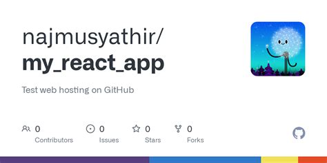 Github Najmusyathirmyreactapp Test Web Hosting On Github