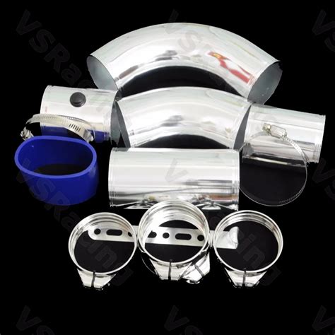 Universal 76mm 3 Inch Cold Air Aluminum Air Intake Pipe Intercooler Air