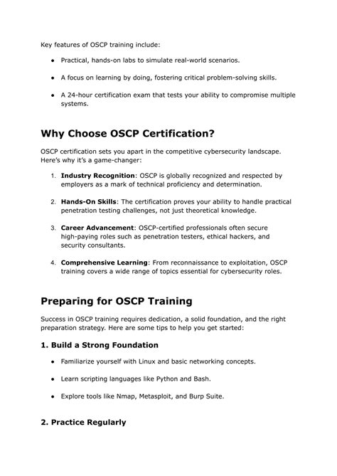 Ppt Master Your Skills With Oscp Training The Ultimate Guide To