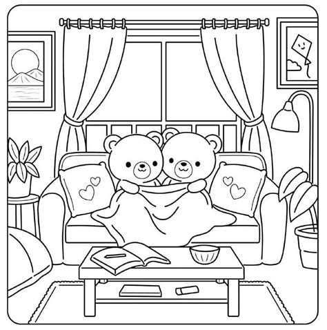 Cuddly Friends Free Printable Coloring Page Download Print Or Color Online For Free