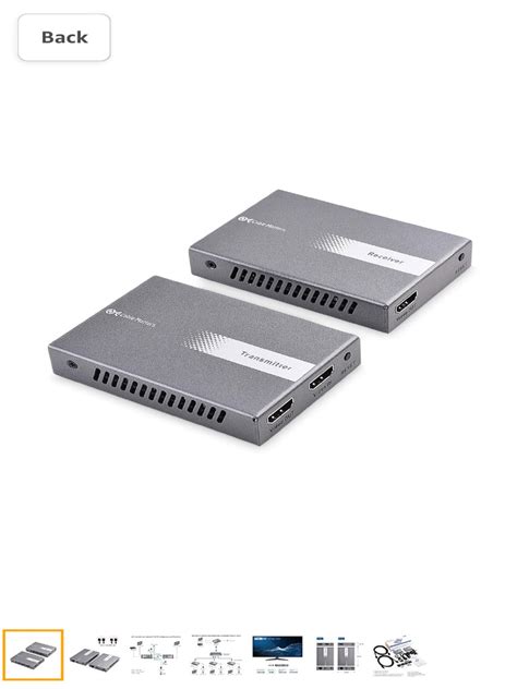 Cable Matters Hdmi Extender Balun Wall Mount Hdmi Over Ethernet Extender With Tcpip