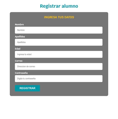 Formulario De Registro Behance