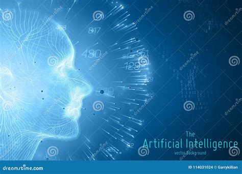 Human Big Data Visualization Futuristic Artificial Intelligence