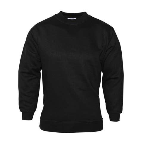 Big Matts Fleece Lined Sweatshirt 3XL To 7XL Polycotton Black