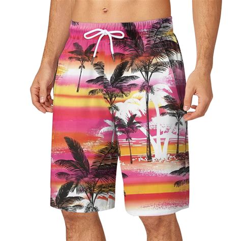 Ierhent Mens Beach Shorts Mens Running Shorts Breathing Workout Gym