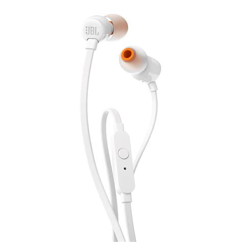 Наушники JBL T110 White, внутриканальные — купить на официальном сайте JBL