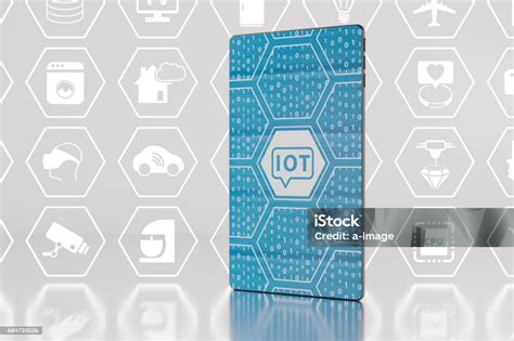 사물의 인터넷 스마트폰 3d 그림으로 Iot 개념 0명에 대한 스톡 벡터 아트 및 기타 이미지 0명 3차원 형태 디지털 생성 이미지 Istock