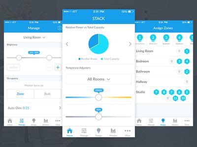 Stack Lighting IOS App User Interface Design Interactive Web Design Interface Design