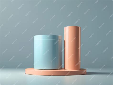 Premium Photo Simplicity In Display Simple Cylindrical Shape Product