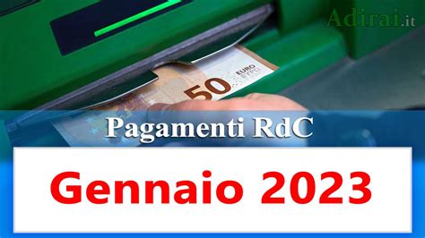 Reddito Di Cittadinanza Gennaio 2023 Data Pagamento Ricarica Rdc