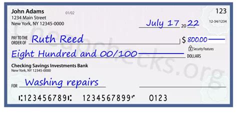 How To Write A Check For 800 Dollars Cheap Checks