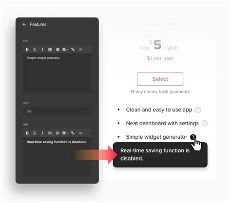 Responsive Pricing Table Plugin Features Custom Settings