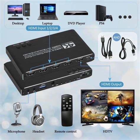 Jual Video Capture 4 Channel Hdmi Input Usb 3 0 Kota Surabaya Utimarket Tokopedia