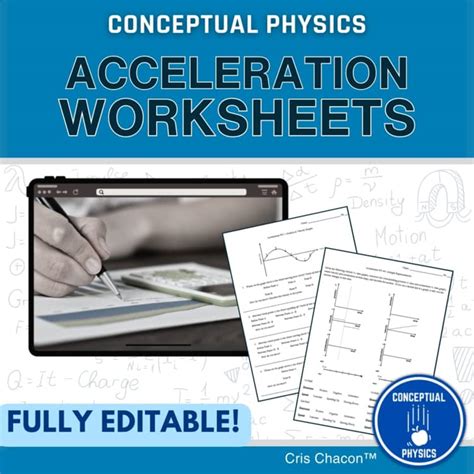 Acceleration Worksheets I Conceptual Physics By Conceptual Physics