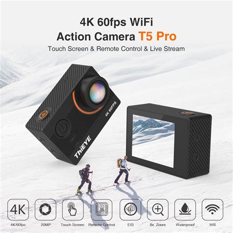 ThiEYE T5 Edge. ThiEYE T5 Pro. Водонепроницаемая спортивная экшн-камера ...
