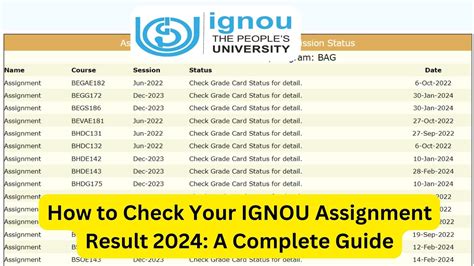 IGNOU Assignment 2024 July Session A Complete Guide