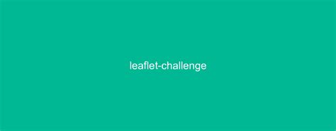 leaflet challenge