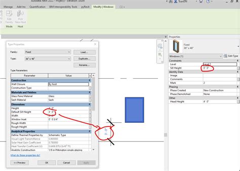 Solved Window Sill Height Autodesk Community