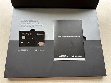 Unboxing Cartão de metal AAdvantage Mastercard Black do Santander