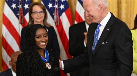 Simone Biles You Represent The Best Of America Says President Joe
