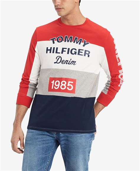Tommy Hilfiger Mens Colorblocked Graphic Shirt Created For Macys